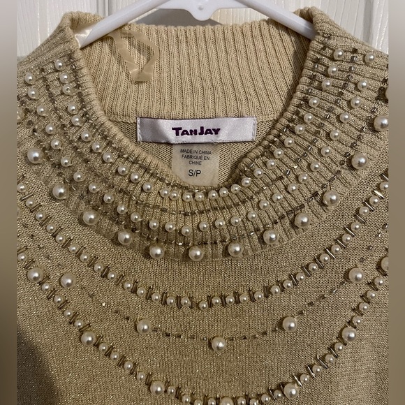 TanJay | Tops | Vintage Tan Jay Gold Sweater | Poshmark